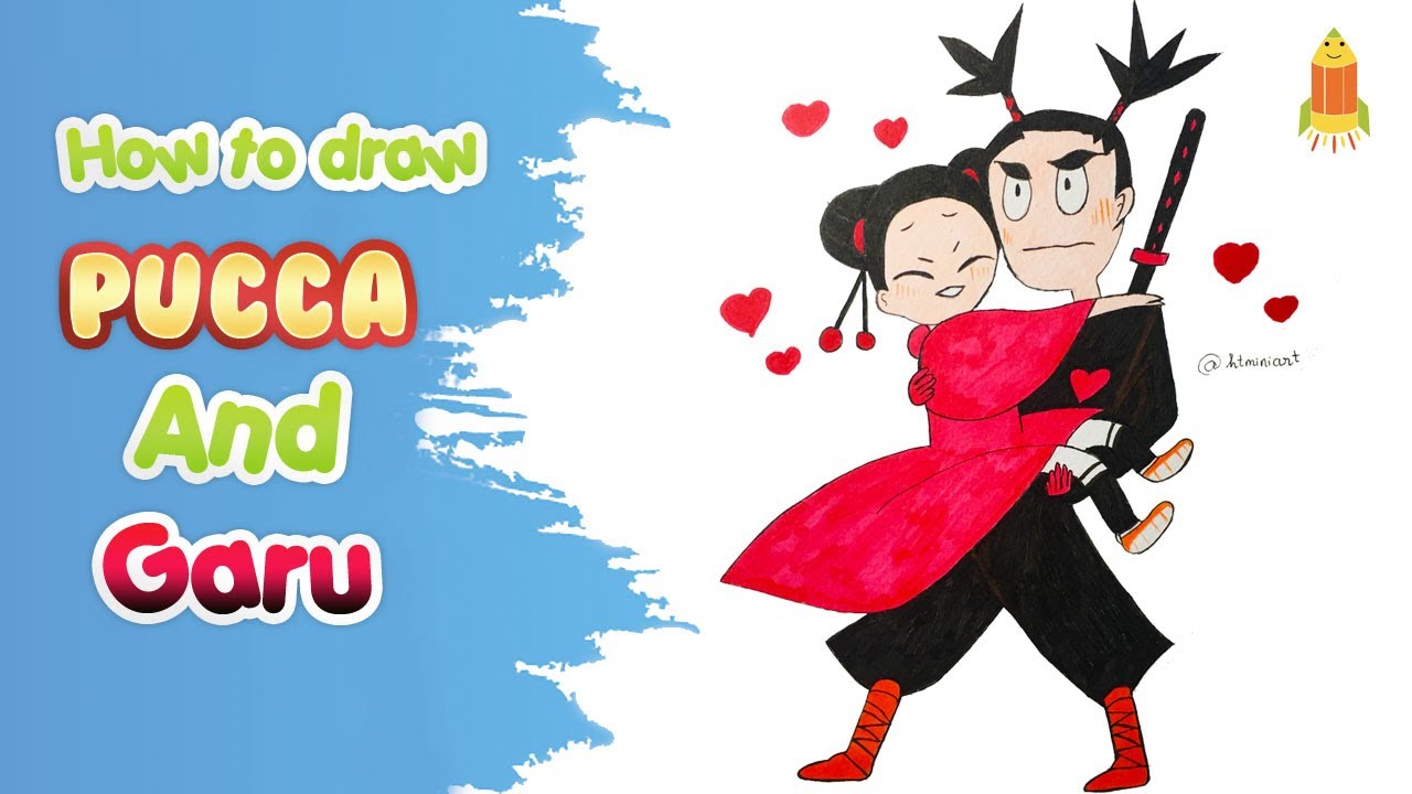 How To Draw Pucca And Garu | Anime Style | Huy Art Drawing - YouTube