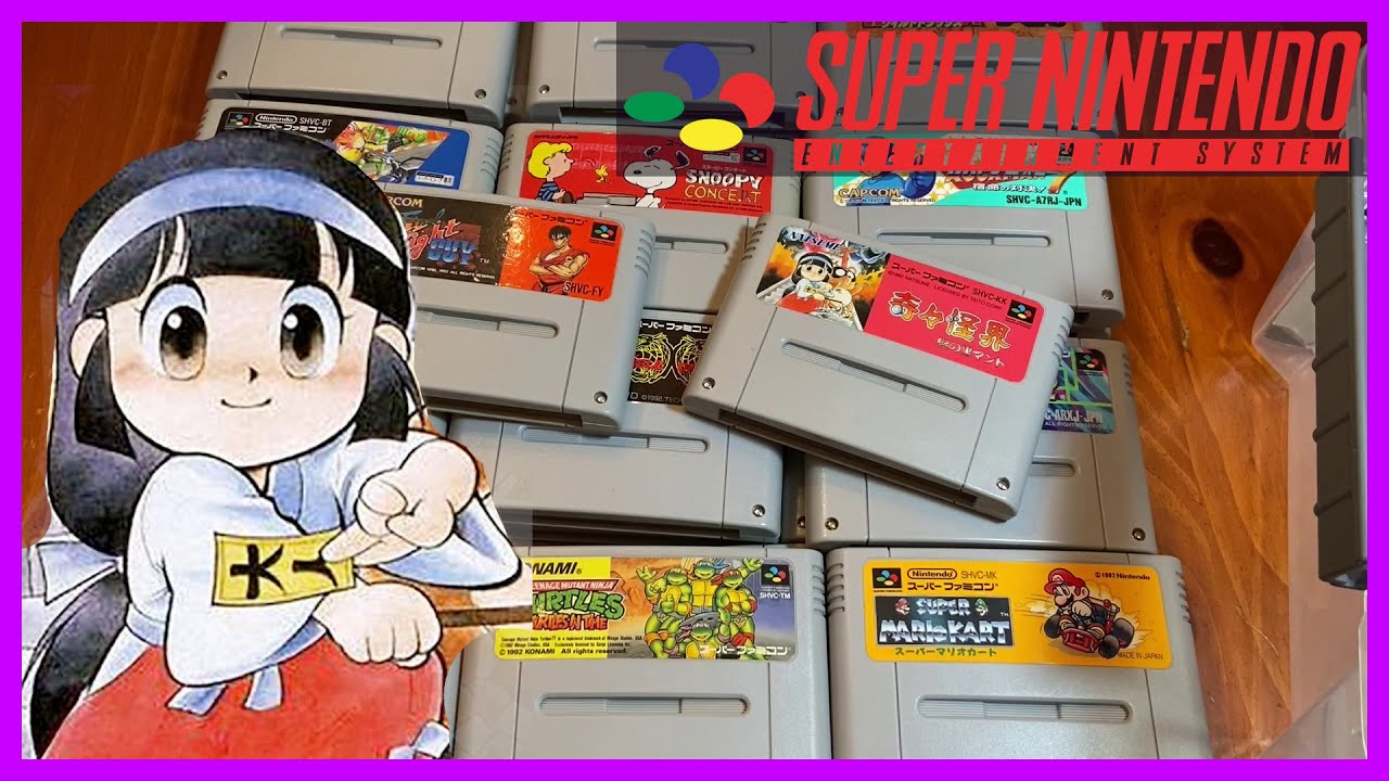 I've got 26 Japanese Super Nintendo cartridges to show you - some of ...