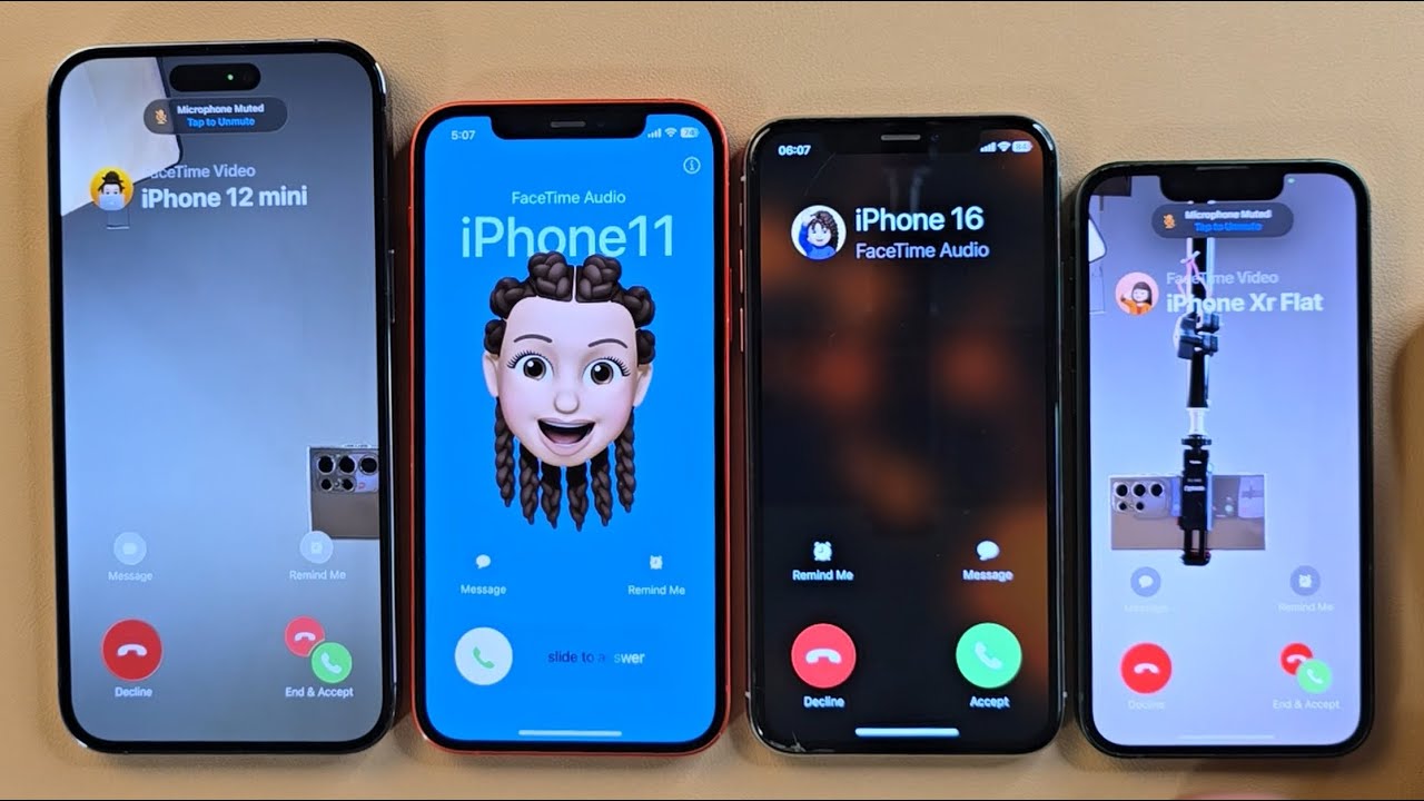 FaceTime Classic Incoming call & Outgoing call iPhone 14 pm iPhone X ...