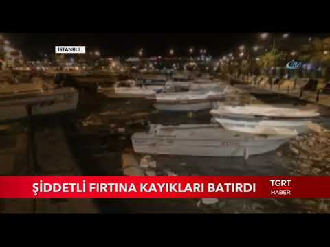 Şiddetli Fırtına Kayıkları Batırdı