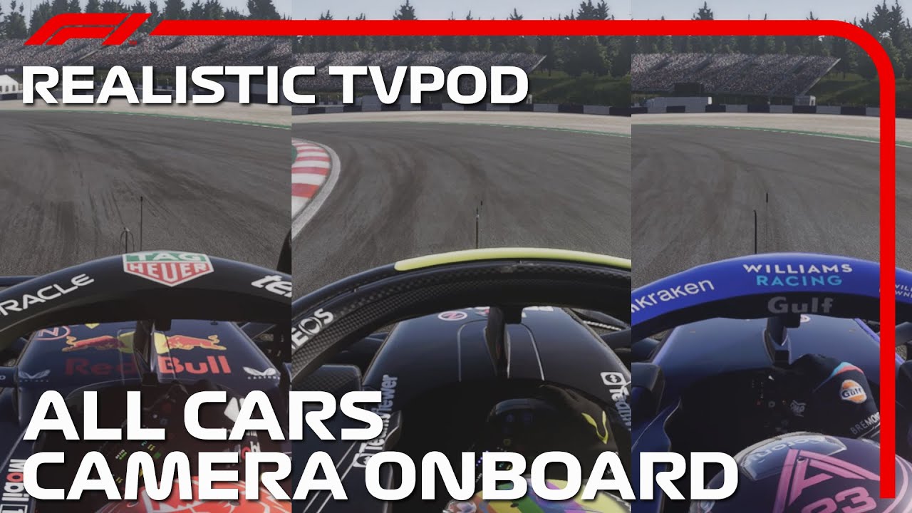 F1 2023 Realistic TVPod Camera Onboard All Cars | F1 23 Game ( with ...