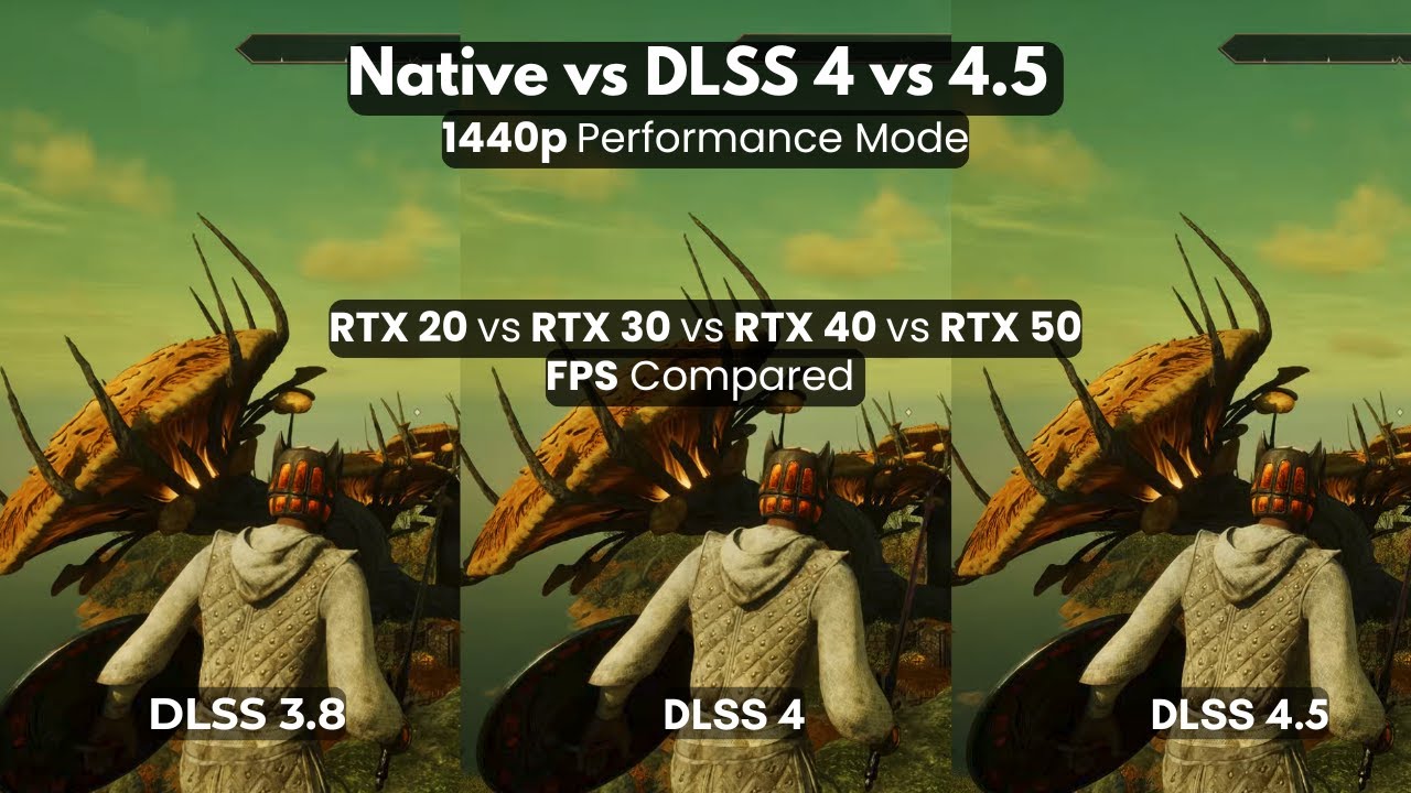 DLSS 4 CNN vs Tranf vs DLSS 4.5 1440p Performance Mode | RTX 20 vs RTX ...