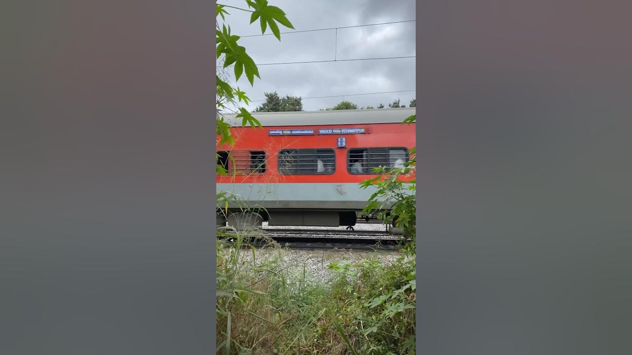 The Rocket 🚀 Vasco ~ Yesvantpur Exp hits mps 110km to its final destination #kjm #wdp4d #train # ...