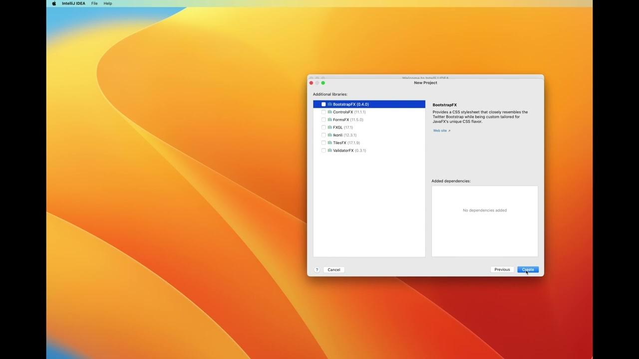 Setting Up a JavaFX Project from Scratch in IntelliJ -Screen Capture Demo with Voiceover - YouTube