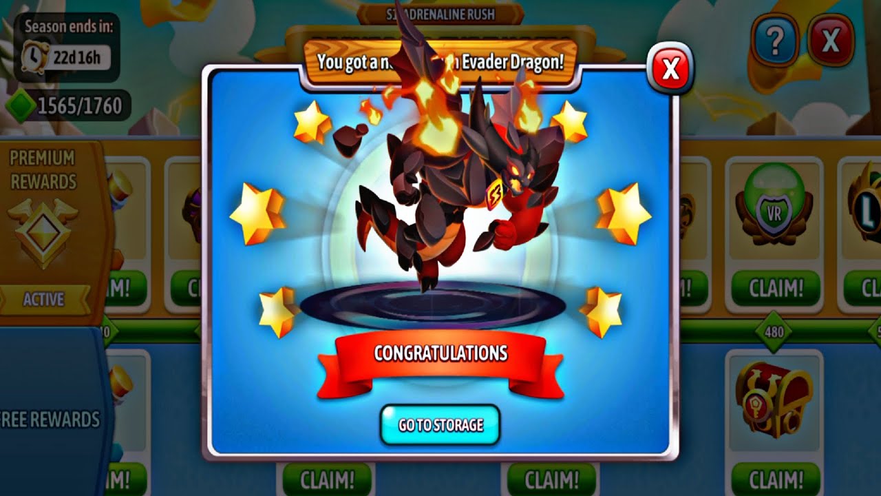 LAGI DAN LAGI GACHA AMPAS :) DIVINE PASS ONRUSH EVADER DRAGON • DRAGON ...