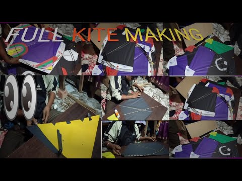full kite making at home || kite making at home||kite ||kite making ...