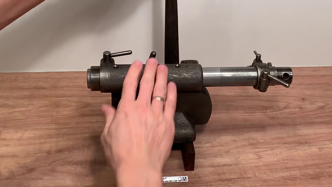 Mikron T90 Lathe Lever Operated Tailstock - YouTube