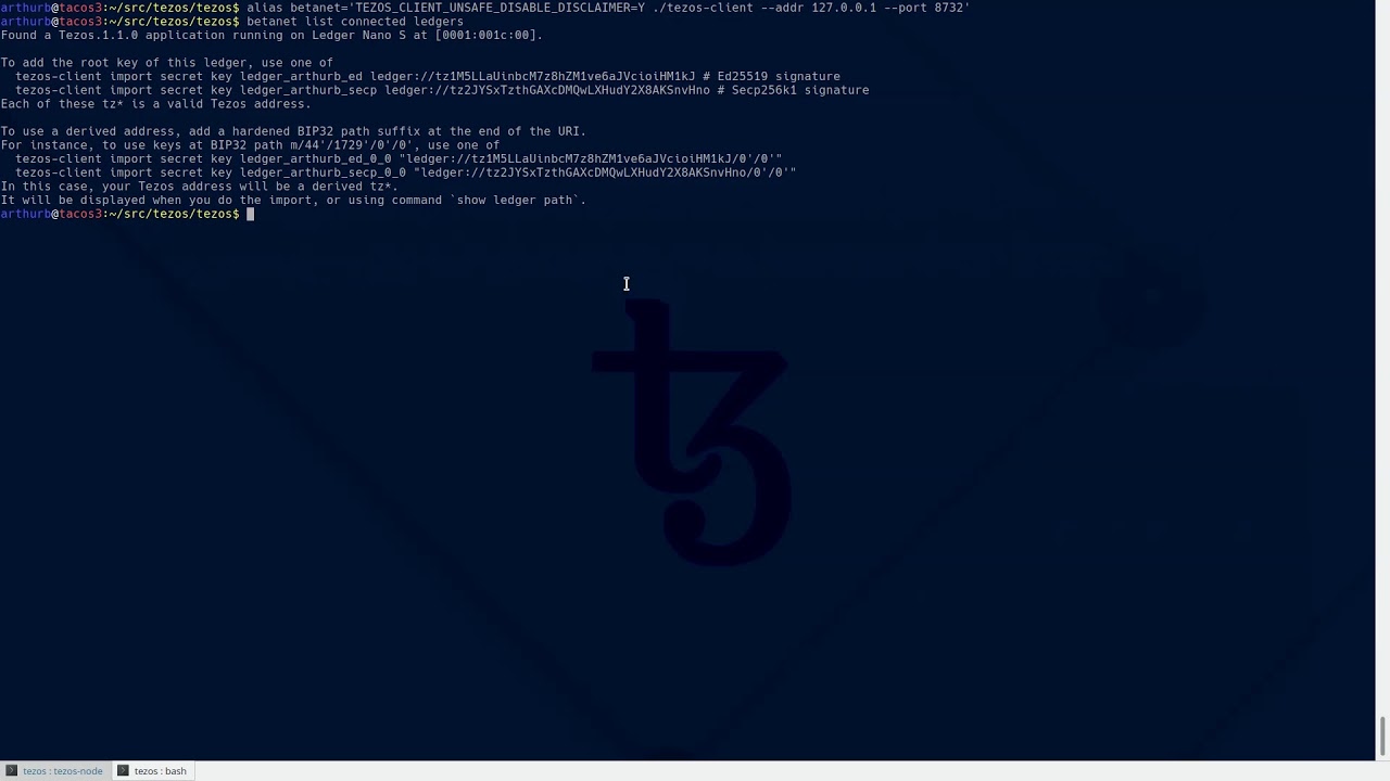 Tezos Ledger Nano S tutorial - YouTube