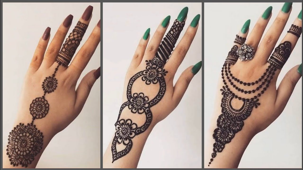 Arabic jewellery mehndi designs | latest backhand mehndi design ...