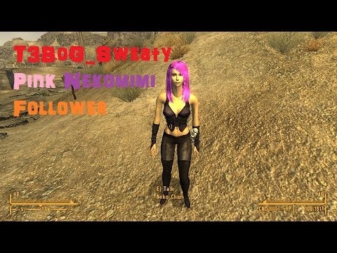 T3BoG Sweaty Pink Nekomimi Follower Mod in Fallout New Vegas