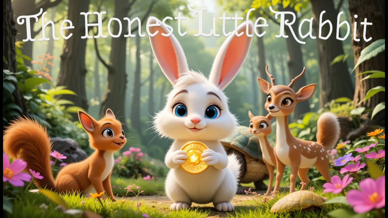 The Honest Little Rabbit 🐇 | Moral Story for Kids | Honesty Makes Us ...