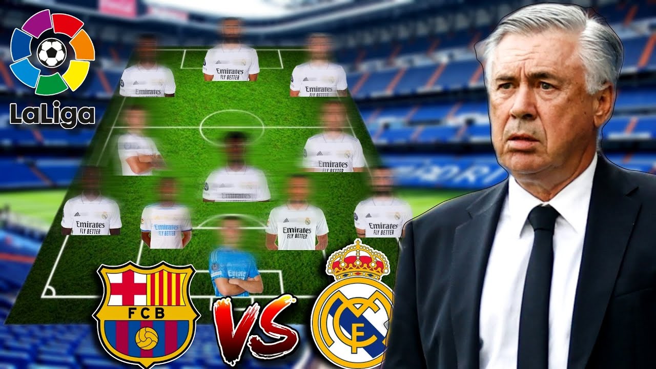 EL CLASICO : REAL MADRID VS BARCELONA | Real Madrid Potential Starting ...