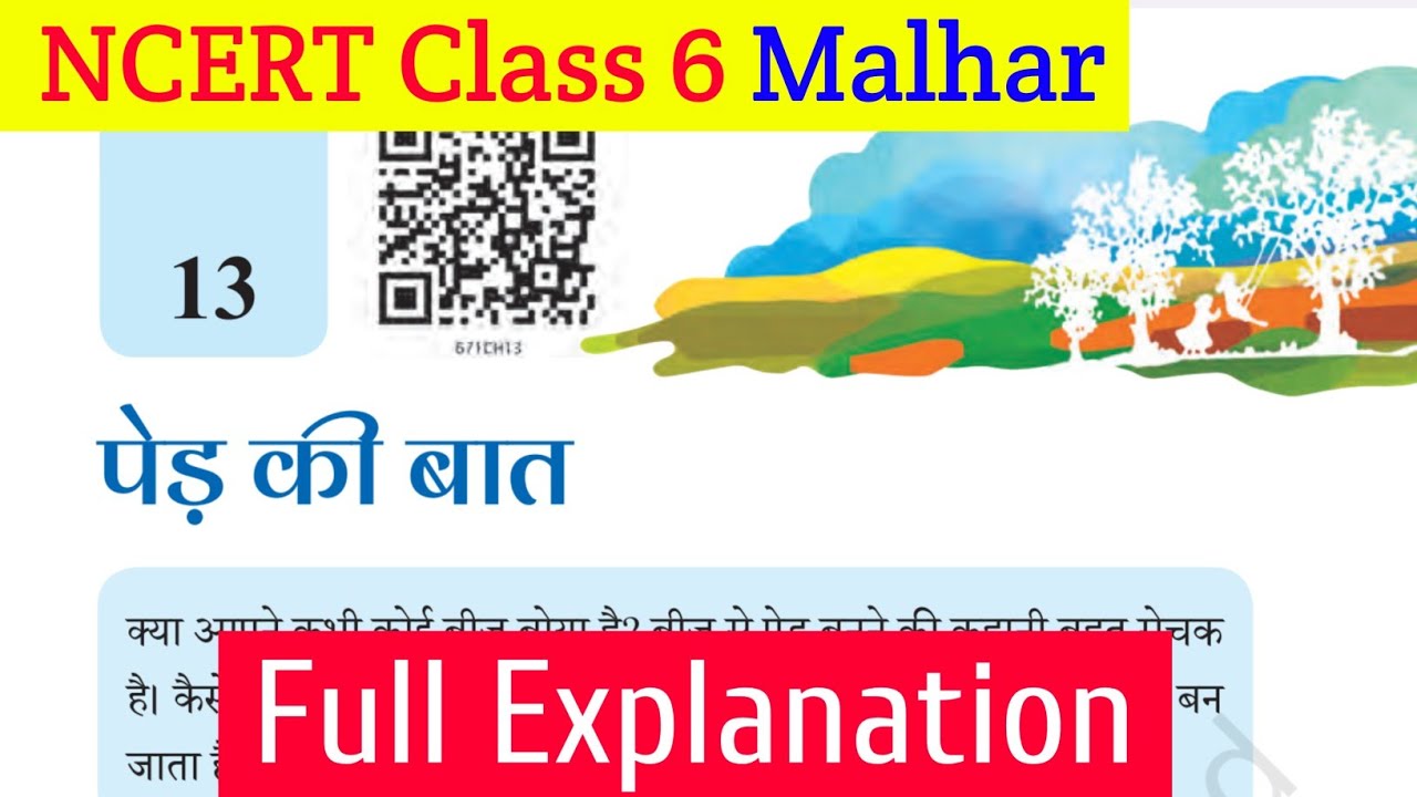 NCERT Class 6 Hindi Malhar Chapter 13 Ped Ki Baat Explanation | पेड़ की ...