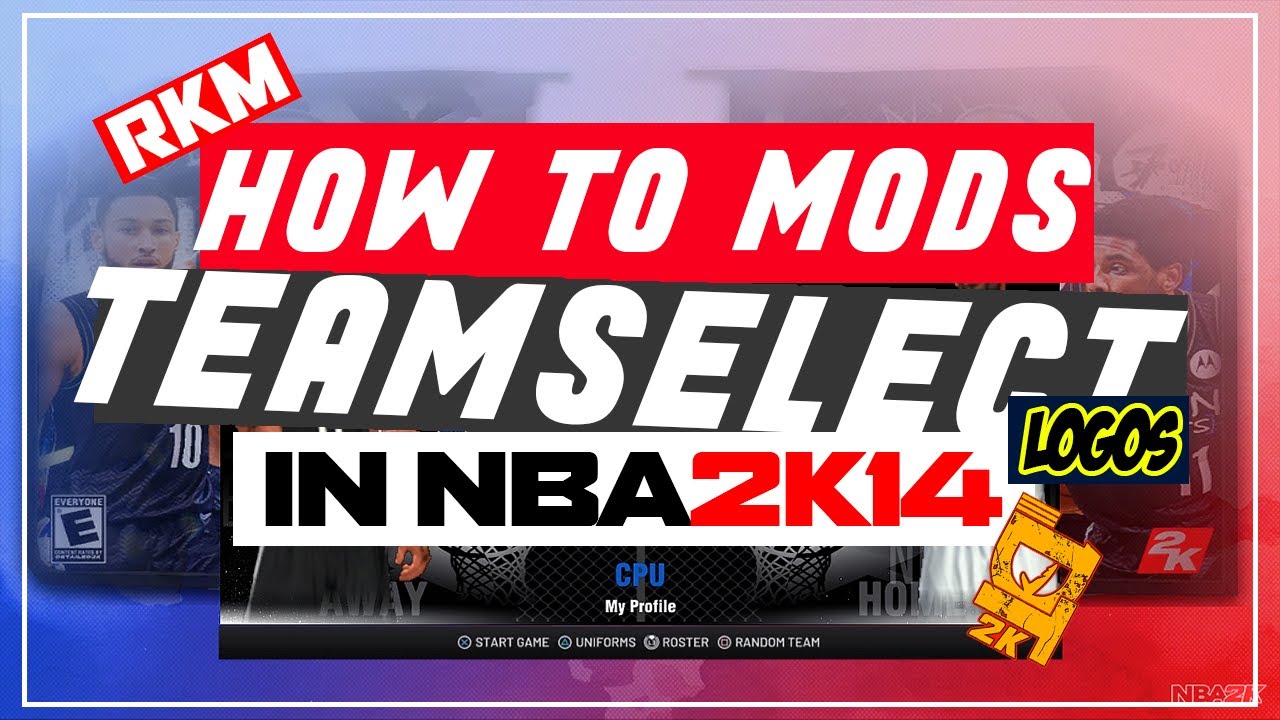 HOW TO MODS TEAMSELECT LOGOS NBA 2K14 - YouTube
