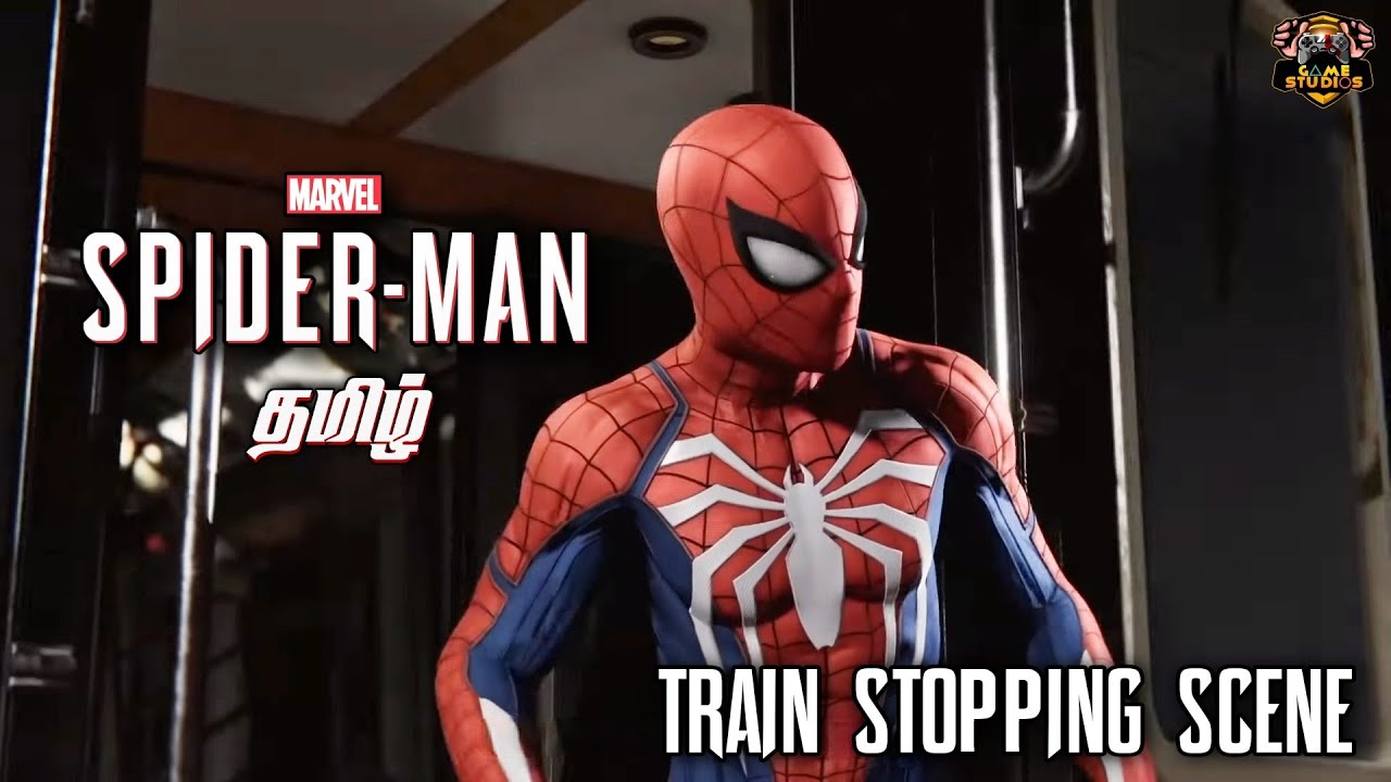 Marvels Spiderman Stopping The Train Scene | Game Studios - YouTube