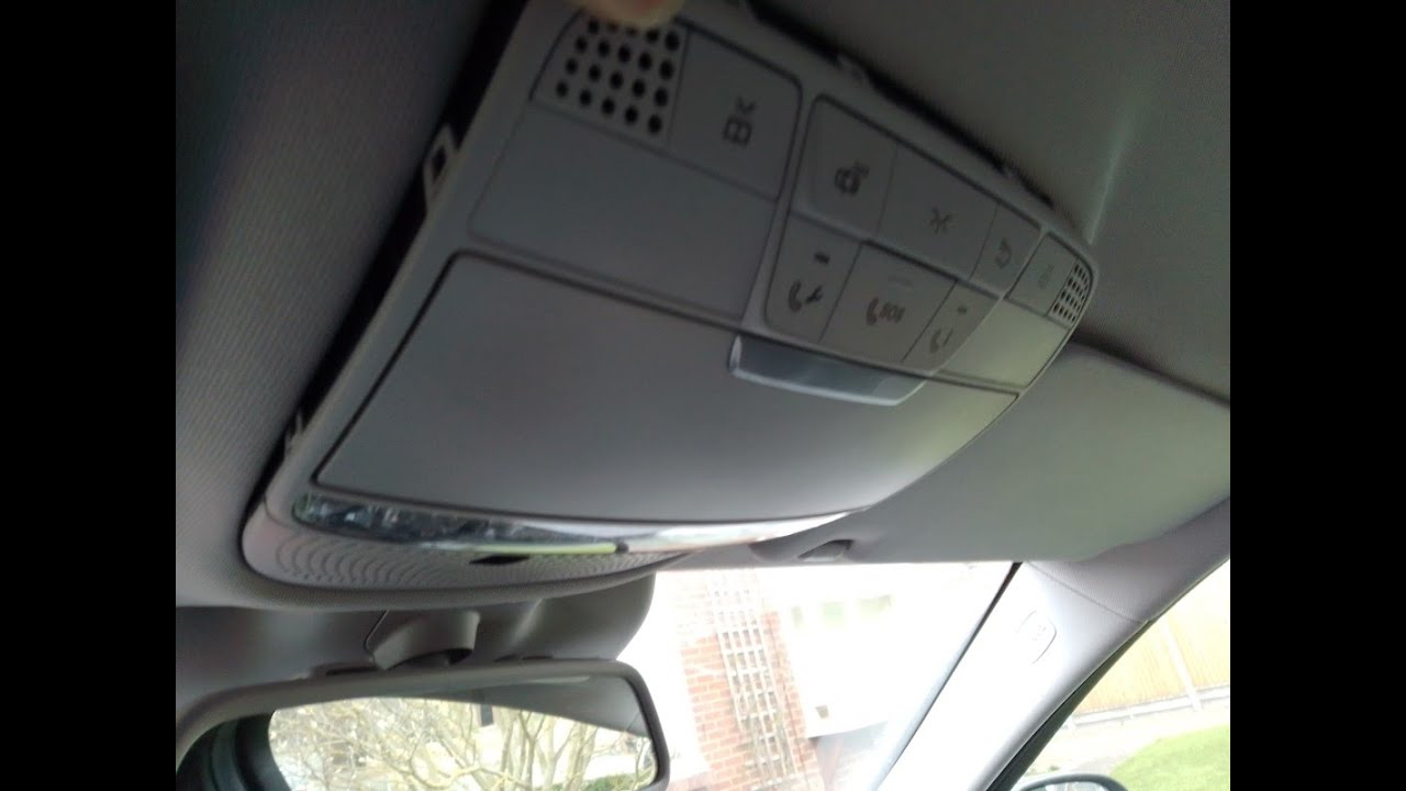 Mercedes C Class W205 Overhead Console Rattle Solved - YouTube