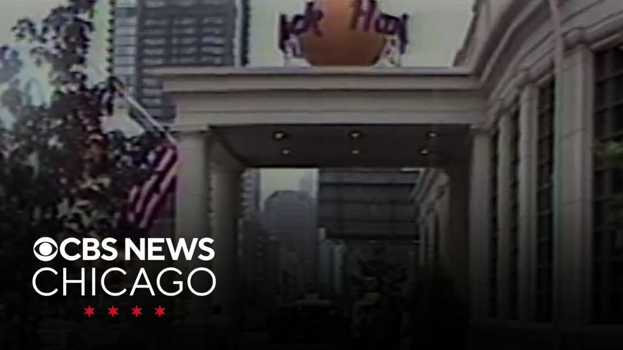CBS Chicago Vault: Chicago Hard Rock Cafe opens in 1986 - YouTube
