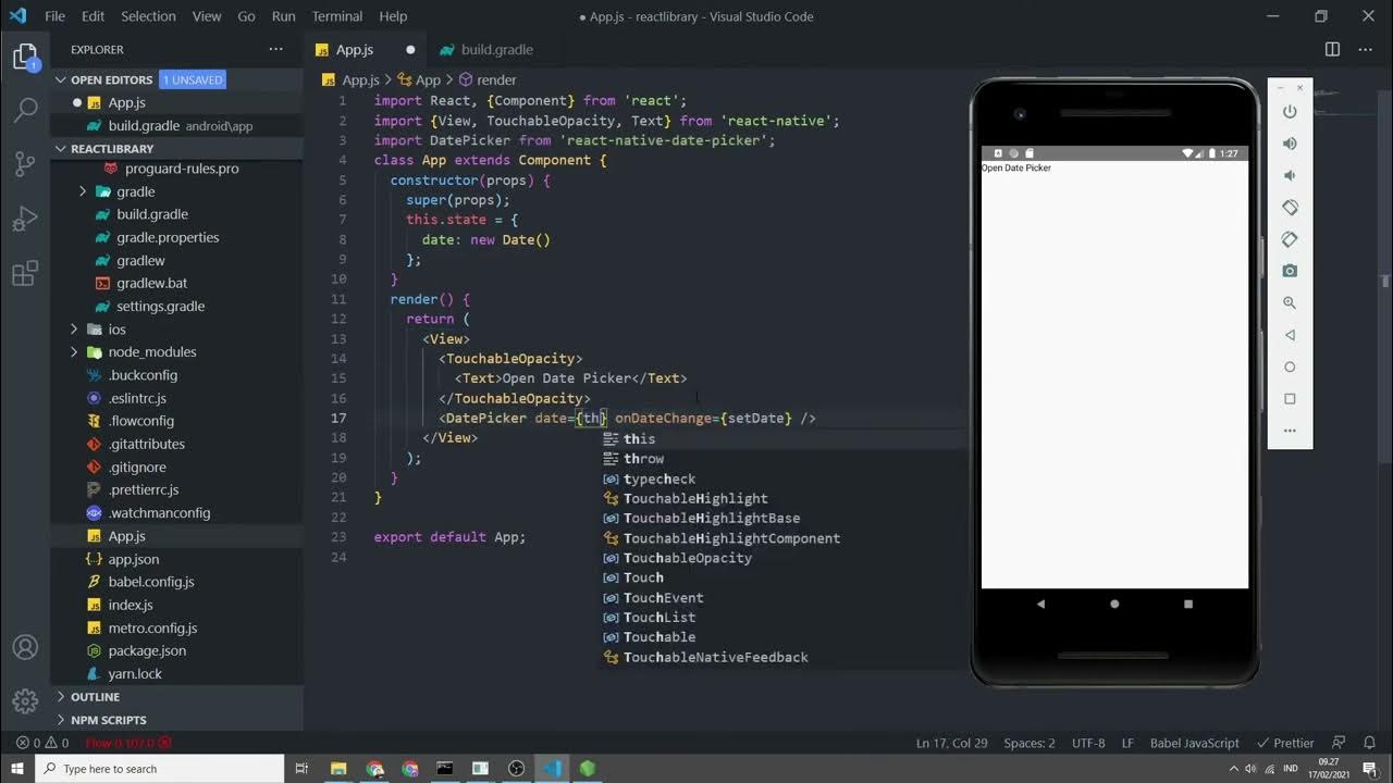 Date Picker - Belajar Menggunakan Library - YouTube