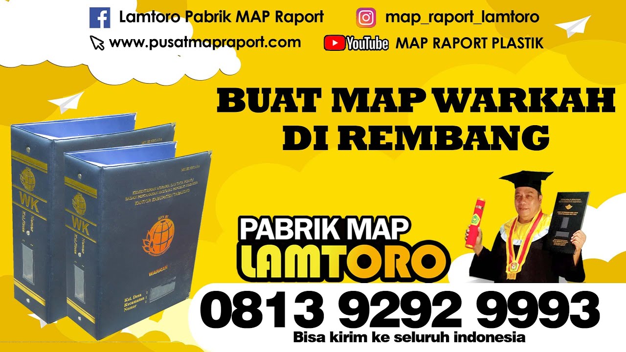 WA 081392929993 BUAT MAP WARKAH DI REMBANG - YouTube