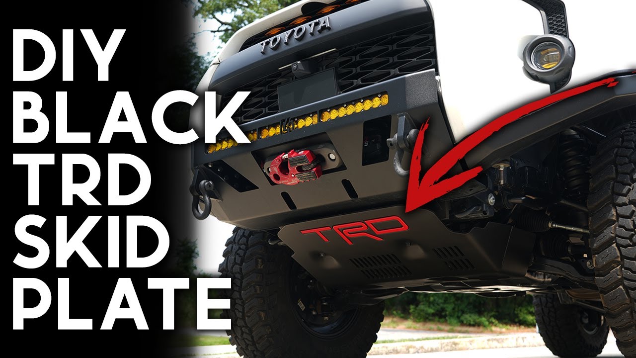 Painting The 4Runner TRD Skid Plate Black | It Looks So Much Better ...