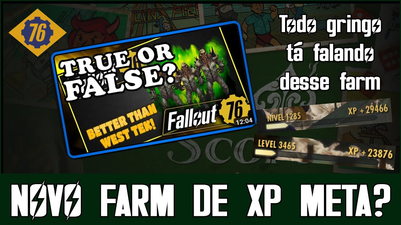 O NOVO melhor FARM DE XP - NERFADO [ Fallout 76 ] - YouTube