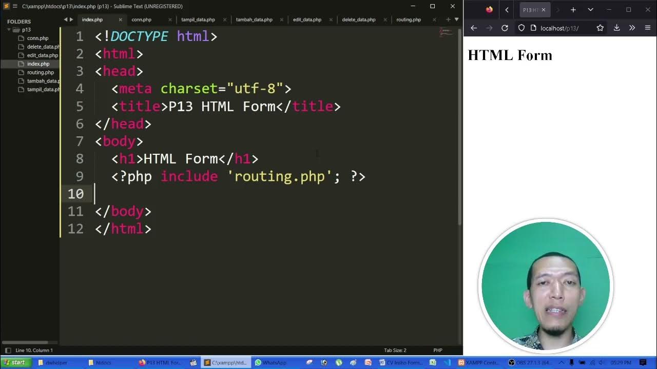 P13 HTML-PHP Form | Membuat Aplikasi CRUD Sederhana dengan PHP MySQL ...