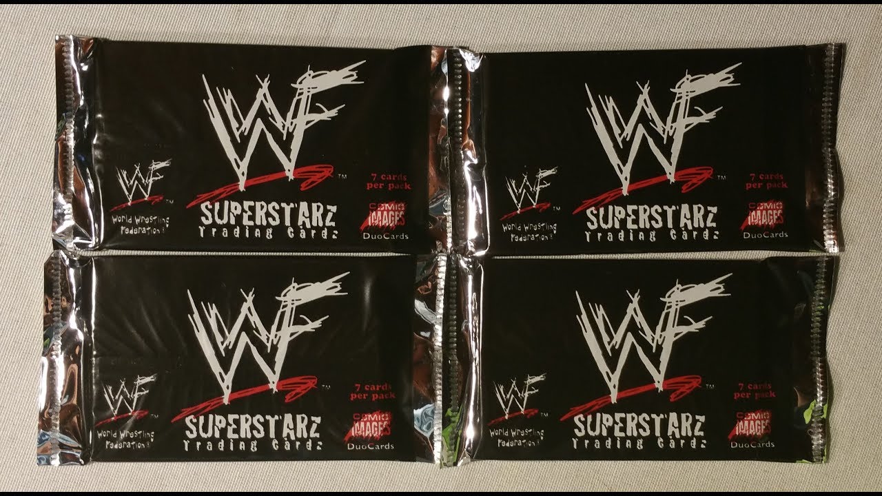 1998 WWE WWF Attitude Era Wrestling Trading cards packs. - YouTube