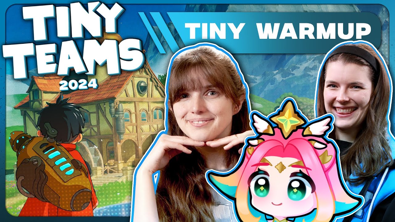 Shadow, Briony & Sarah's Tiny Warmup | Tiny Teams 2024 - YouTube