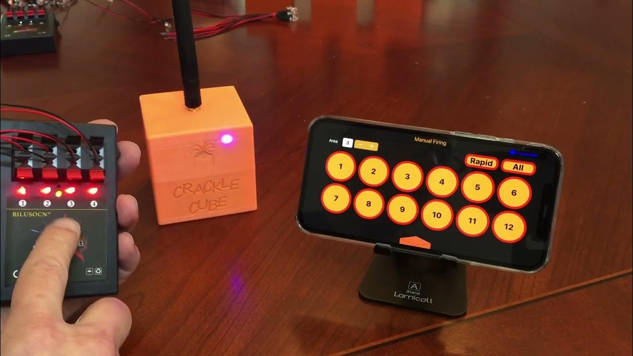 Programming 4-Cue Module With a Crackle Cube - YouTube