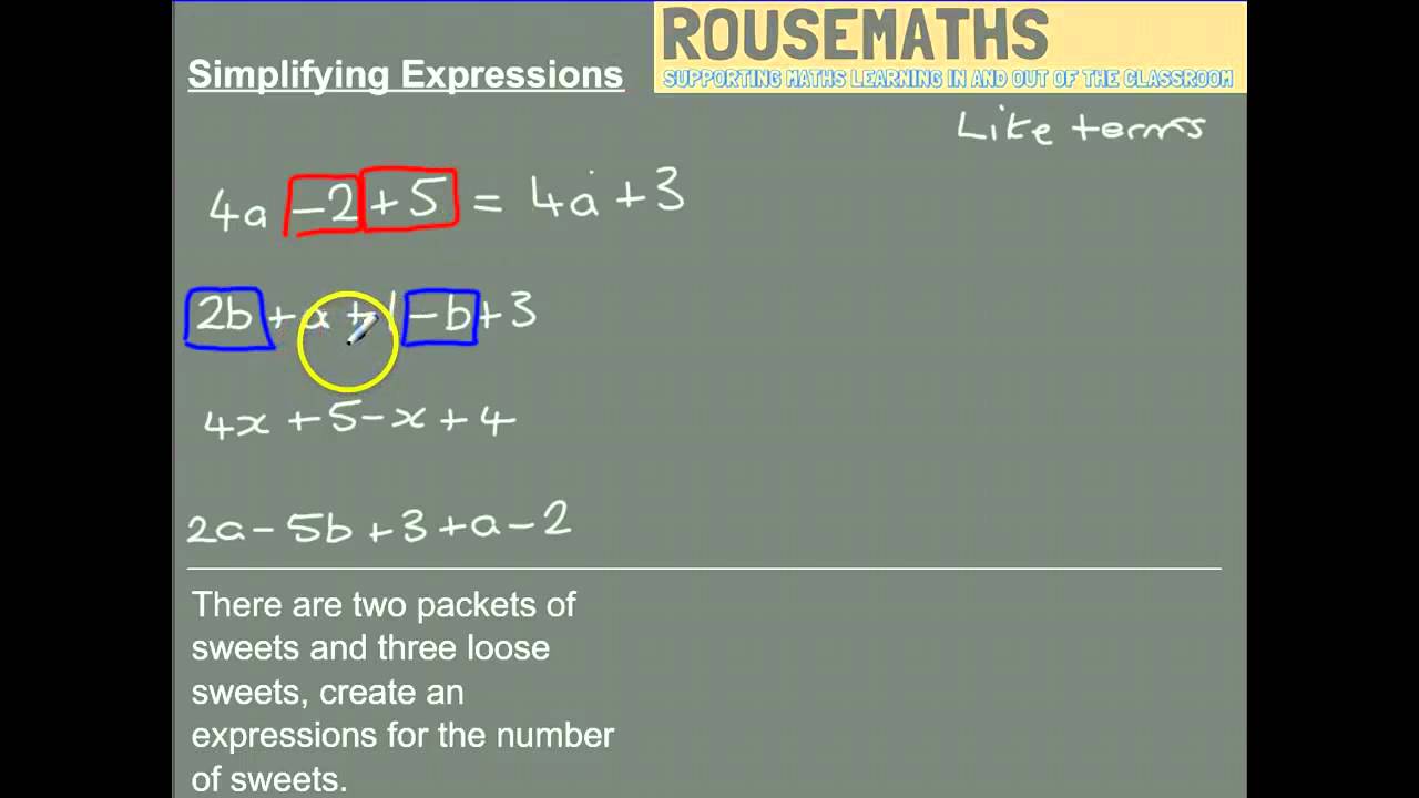 Simplifying Expressions - YouTube
