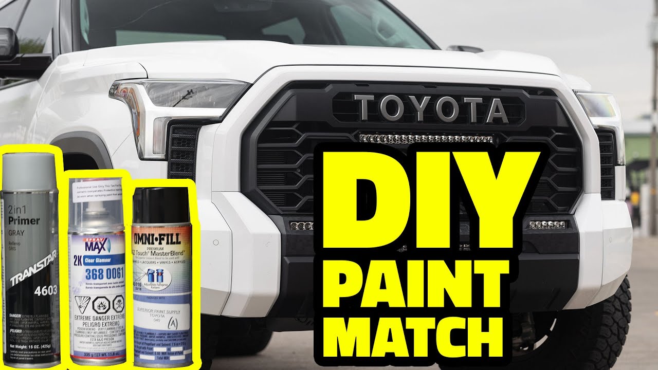 How To DIY Color Match w/Spray Can On the Cheap | 2022 Toyota Tundra ...