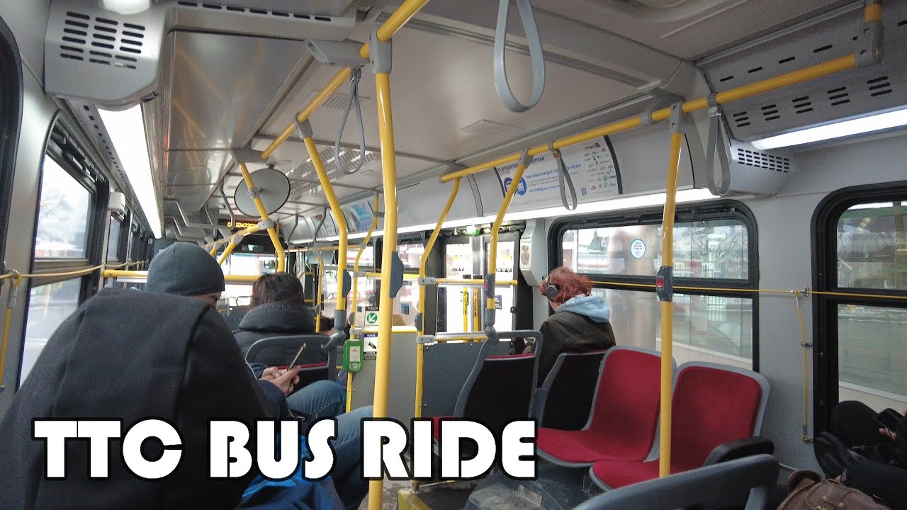 TTC Route 25 Bus Ride From Pape Subway Station To Eglinton & Don Mills ...