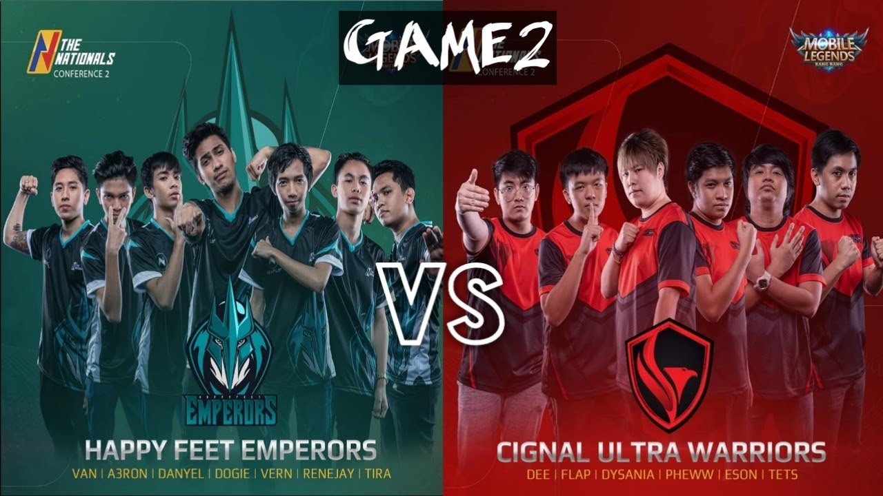 Happy Feet Emperors vs Cignal Ultra Warriors | The Nationals MLBB ...