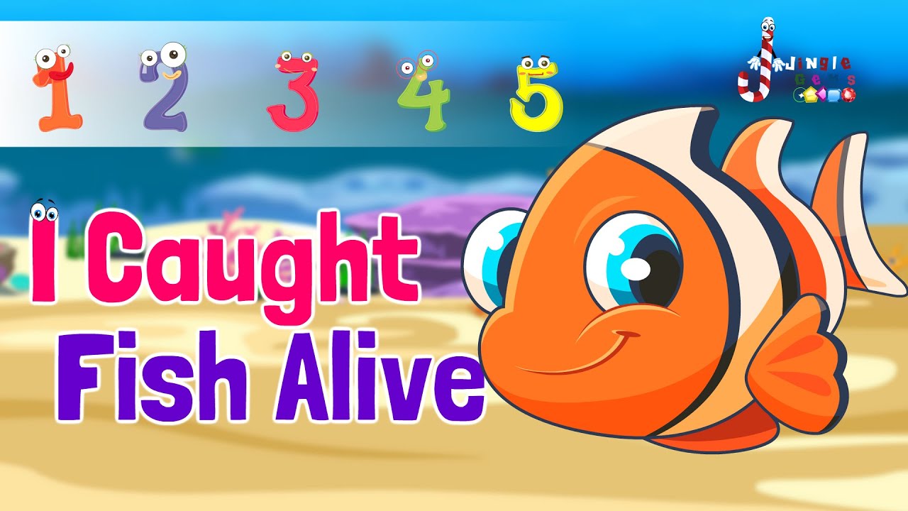 12345 Once I caught A fish Alive | English Rhymes | Nursery Rhymes ...