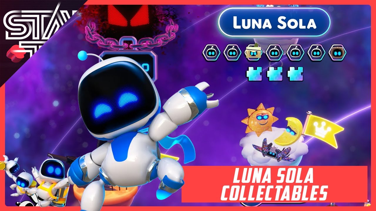 Astro Bot - Luna Sola Collectables Locations - YouTube