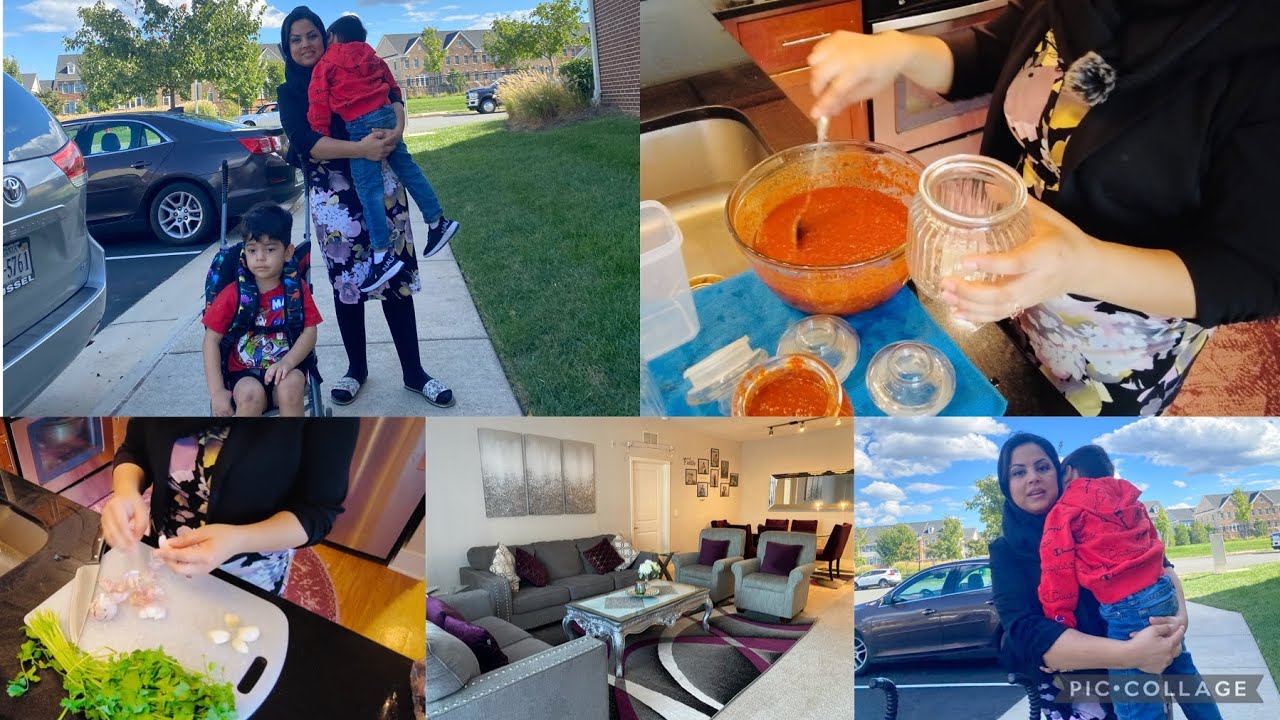 ولاگ روز چهار شنبه آماده کردن چتنی‌ ،ماست،چکه😀daily vlog mom of two in ...