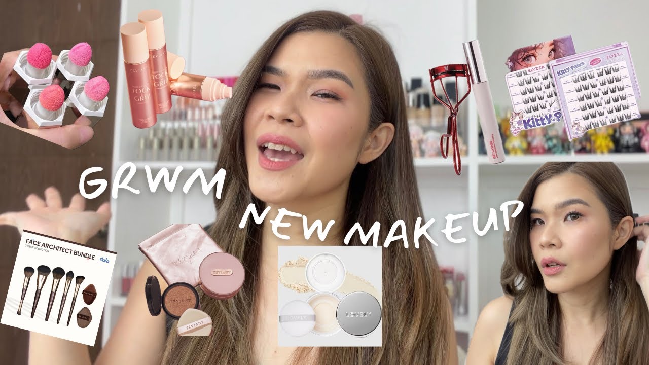 GRWM USING NEW LOCAL & INTERNATIONAL MAKEUP - YouTube