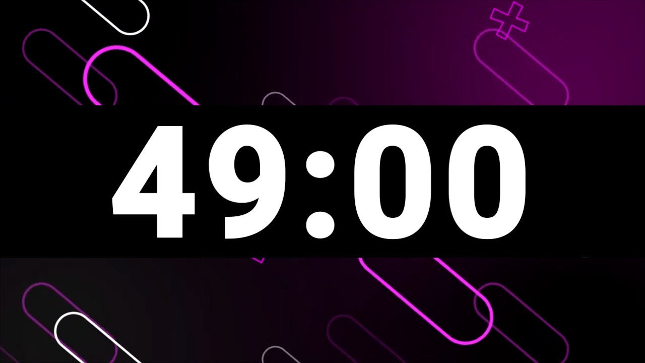 49 Minute Timer with Relaxing Upbeat Music and Alarm, Countdown Clock ...