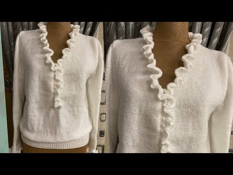 Örgü kazak yapımı (knitting sweater making)(изготовление свитера спицами)