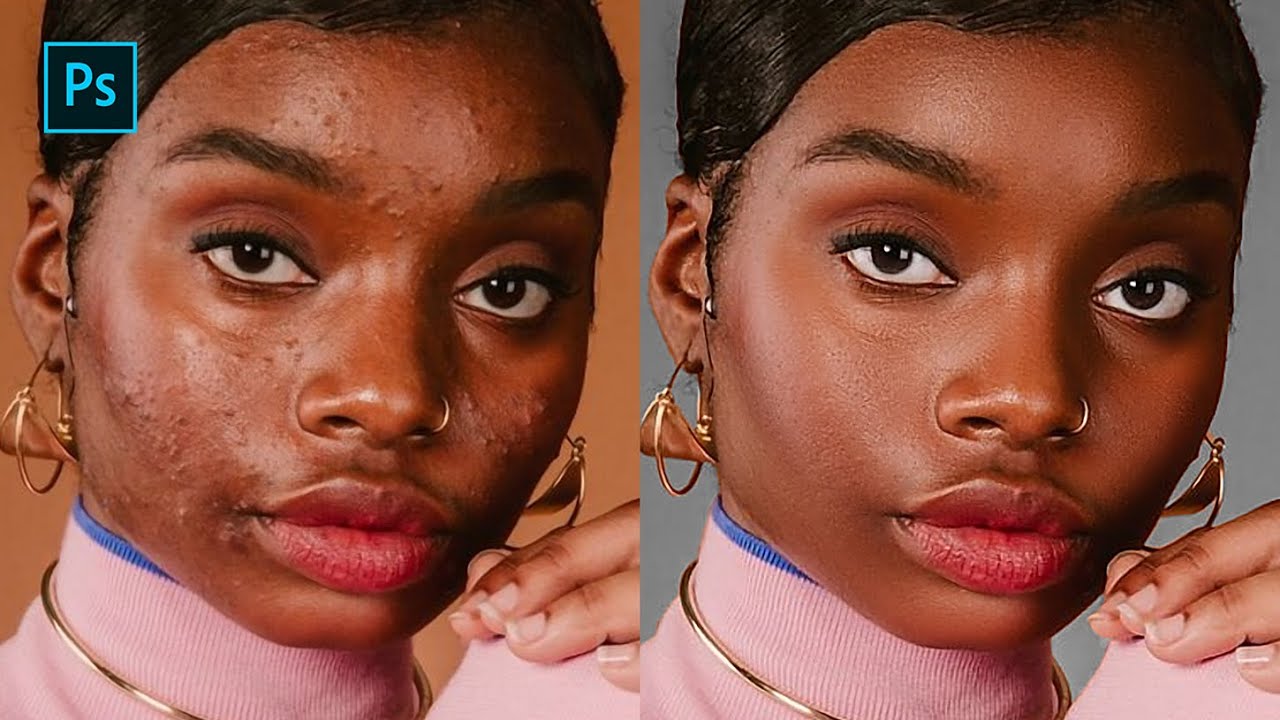 How to SMOOTH SKIN using FREQUENCY SEPARATION in Photoshop | Full Skin ...