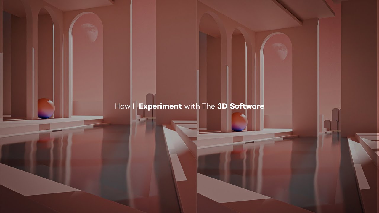 How I Experiment with The 3D Software And Find Idea | Shape And Forms ...