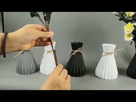 Anti-Ceramic Flower Vase Wedding Decorations Rattan-Like Unbreakable