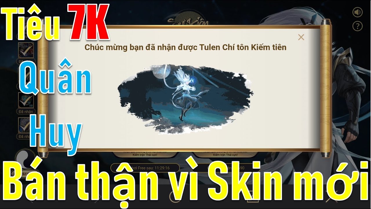 7K quân huy khô máu với Skin SSS Tiên hiệp đẹp nhất liên quân mobile ...