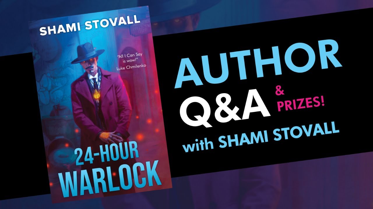 Q&A (& PRIZES!) with SHAMI STOVALL, author of TIME-MARKED WARLOCK - YouTube