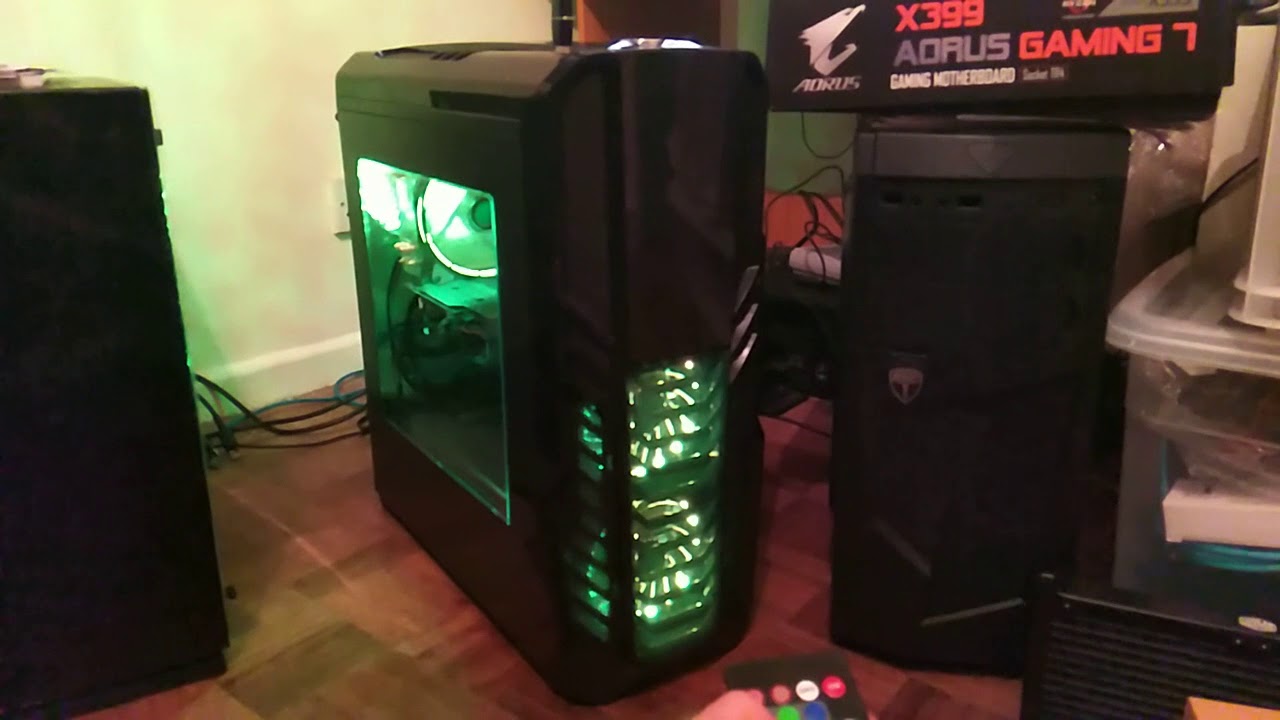 CIT G-Force RGB Case 4x fans - YouTube