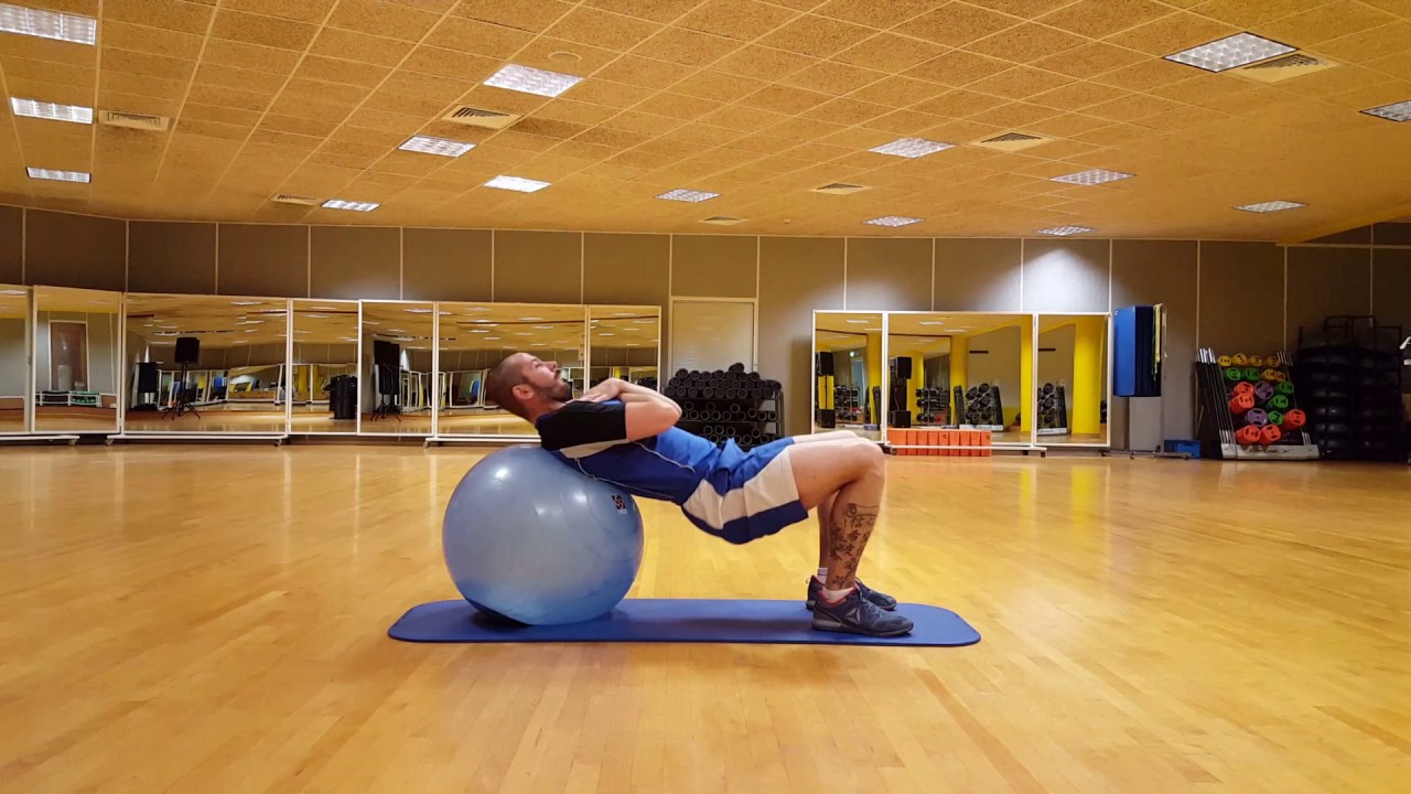 Swiss Ball Hip Bridge Lukasz Lojas - YouTube