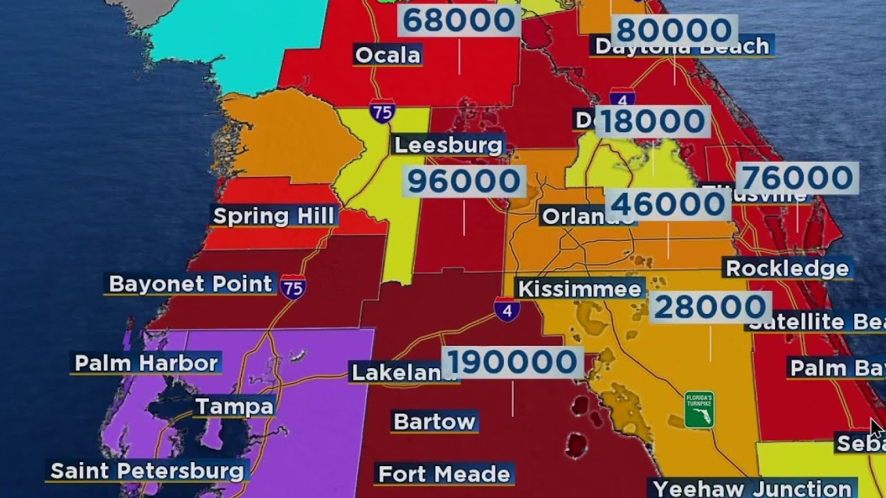 Hurricane Milton causes major power outages - YouTube