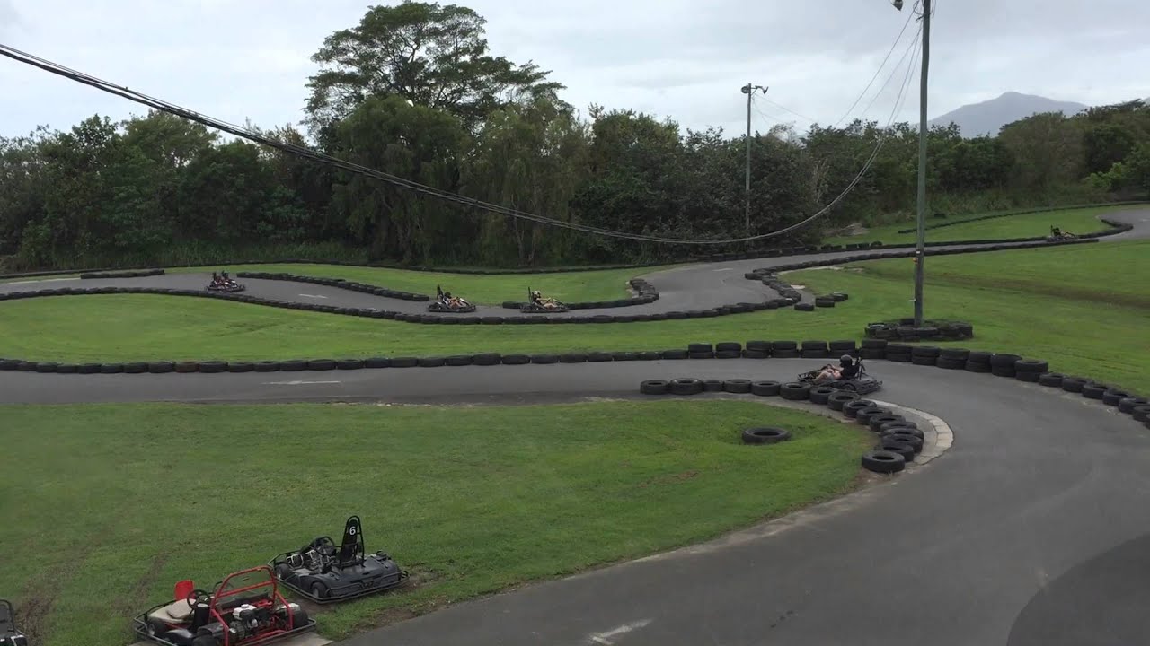 Run over by Go Kart - Guy Flipped Mid Air When Hit - YouTube