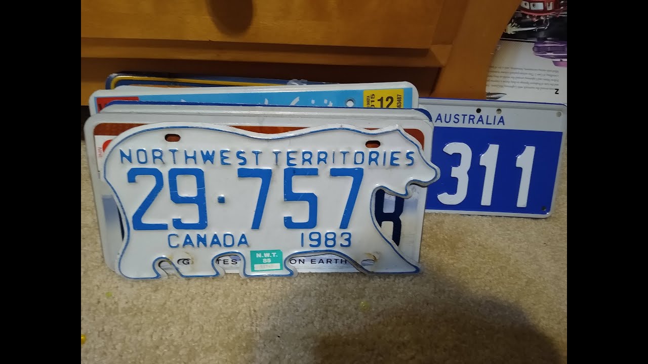 Big, Colorful License Plates Collection 2 - YouTube