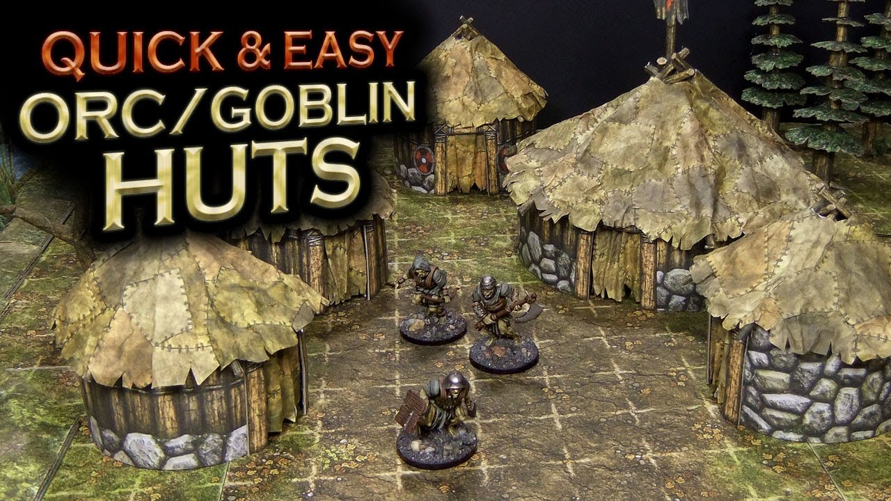 Episode 100: Make your own goblin & orc huts (terrain for #dnd # ...